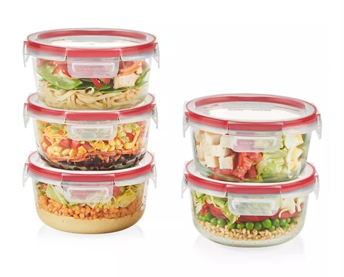 Pyrex FreshLock 10-pc. Glass Meal Prep Container Set - PestleHeads